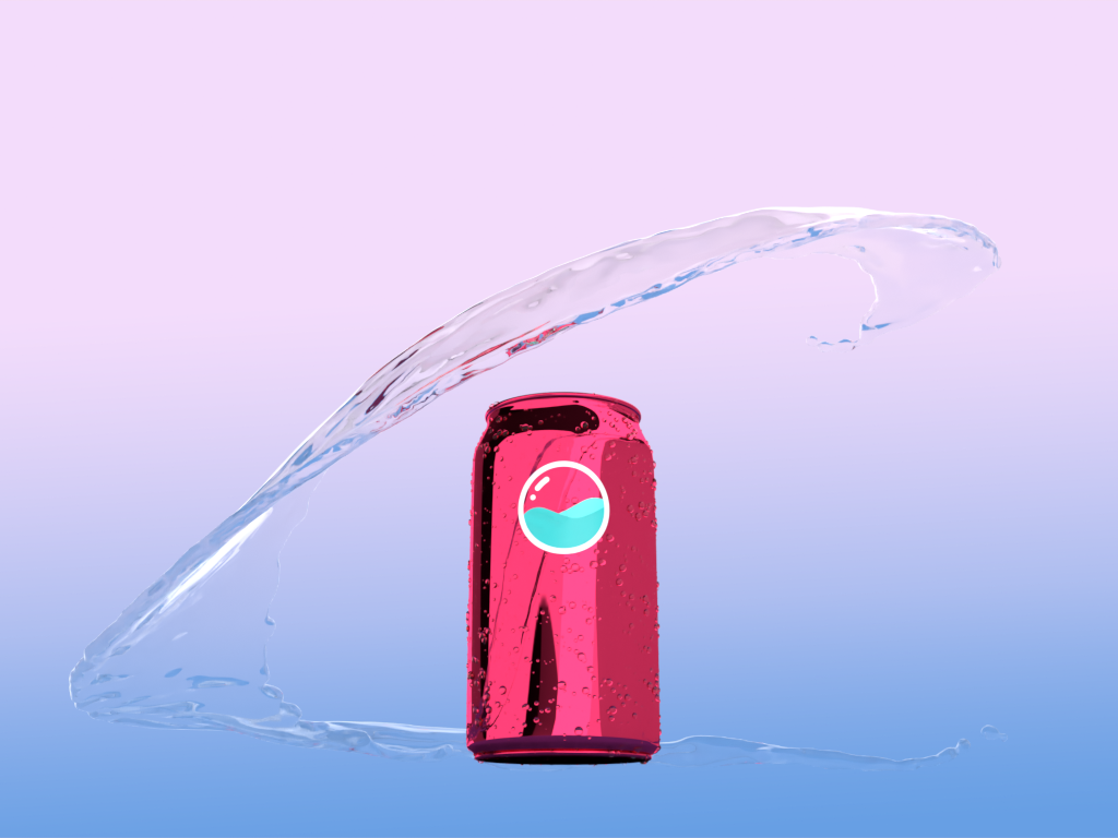 Logo on can – Myawesomebubble